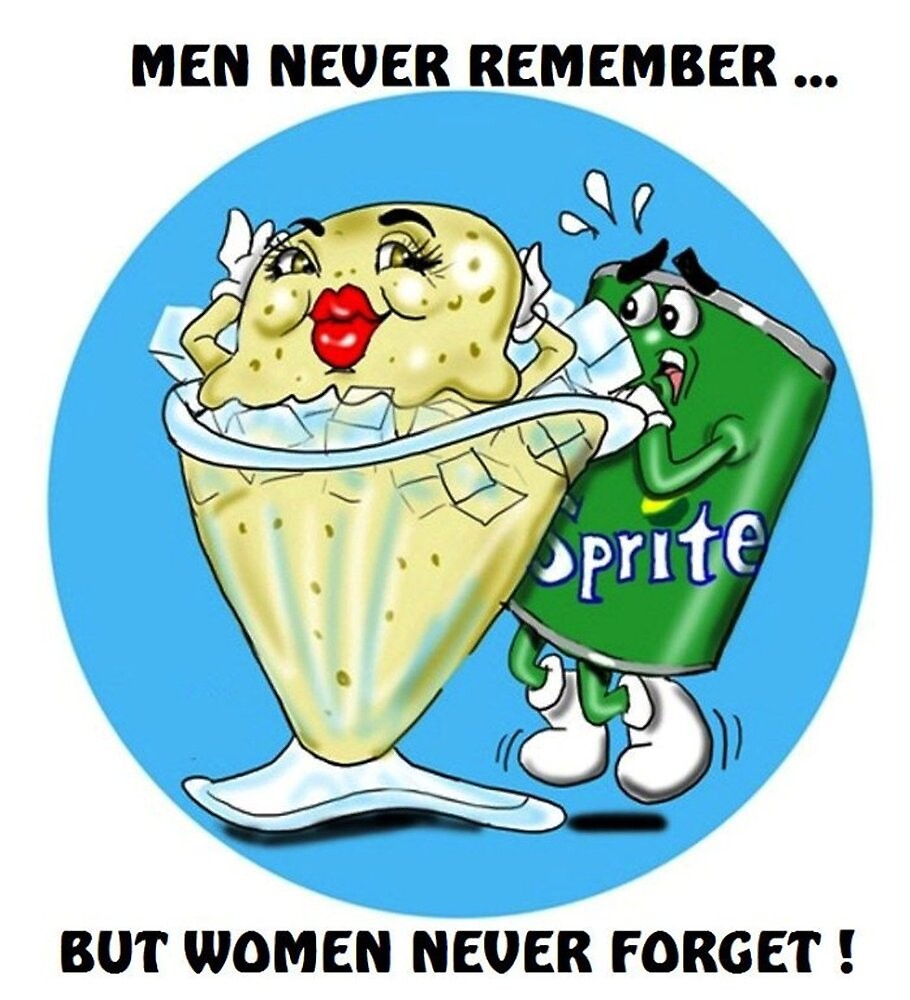 "MEN FORGETFUL CARTOON QUOTE" by InspireCartoons | Redbubble