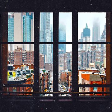 "New York City Window" Poster for Sale by anthonylonder | Redbubble