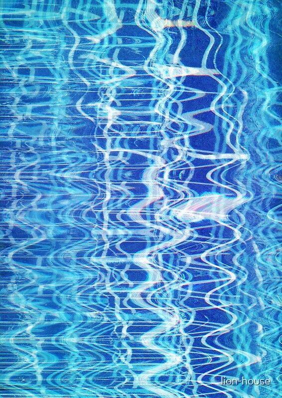 "Blue Glitch art No.1" by lion-house | Redbubble