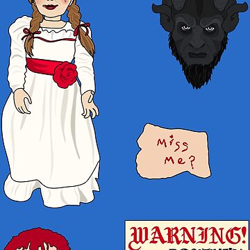 "Annabelle | Sticker Set" Sticker for Sale by Horrorshow Art | Redbubble
