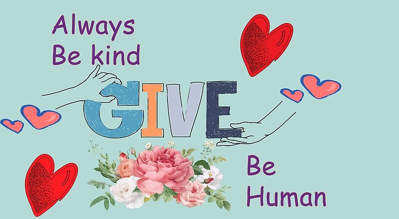 "kind .a always be kind. be human modern stuff" by chakerabdou | Redbubble