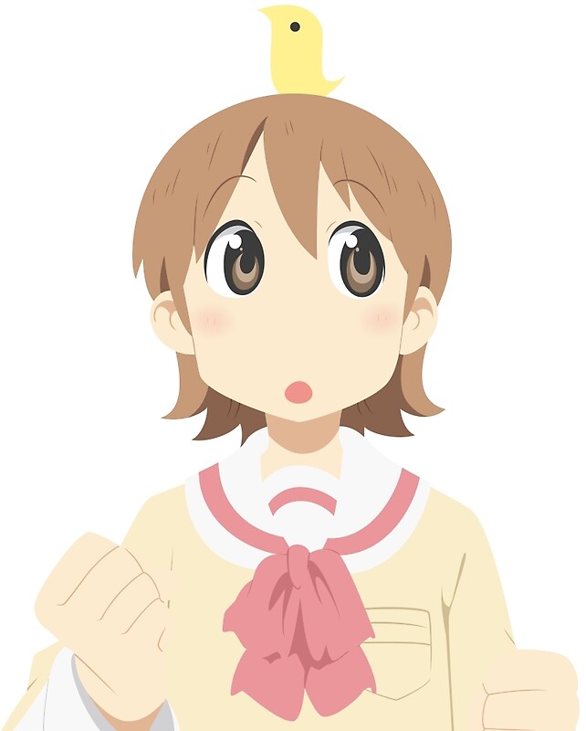 "Nichijou's Yuuko with Bird" by skylarssocks | Redbubble