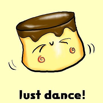 "Just dance - Dancing pudding" Sticker for Sale by AnyssNara | Redbubble