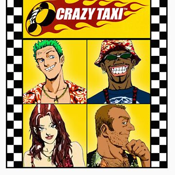 "Crazy Taxi" Sticker for Sale by MacTonight | Redbubble