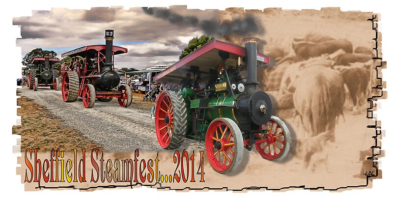 "Steamfest. Sheffield, Tasmania" by Elaine Game | Redbubble