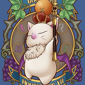 "Moogle King" Sticker by Sarya Art | Redbubble