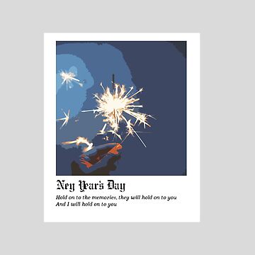 "New Year's Day - Taylor Swift" Art Board Print by nd-creates | Redbubble