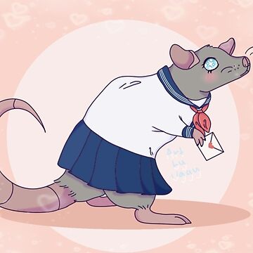 "Anime Rat" Sticker for Sale by uggyart | Redbubble