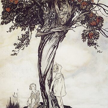 "Arthur Rackham: The Hawthorne Tree" Art Print for Sale by Dreamflight ...