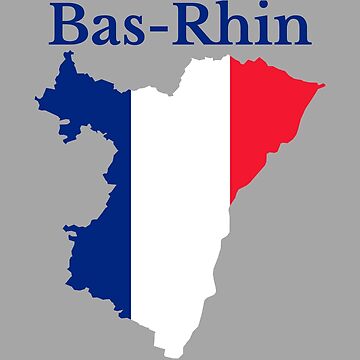 "Bas-Rhin Map, France, French Department" Greeting Card for Sale by ...