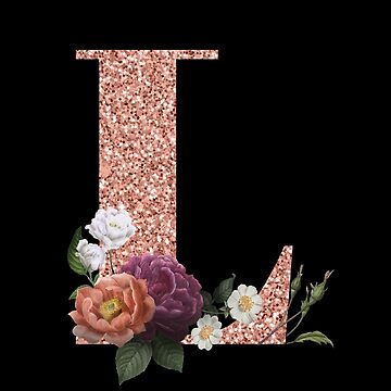 "Rose Gold Letter L" Sticker for Sale by Alicia Chee | Redbubble
