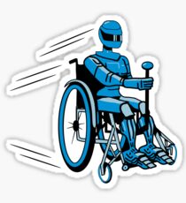 Funny Wheelchair: Stickers | Redbubble