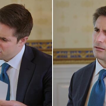 "Axios Trump Interview Jonathan Swan Reaction Meme" Photographic Print ...