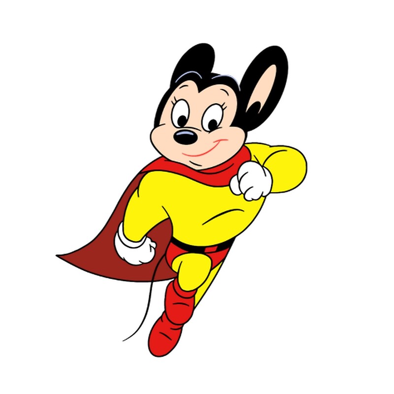 "Mighty Mouse Cartoon " by Chosen Rejects | Redbubble