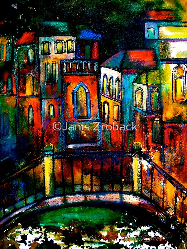 "The Trip to Venice" by ©Janis Zroback | Redbubble