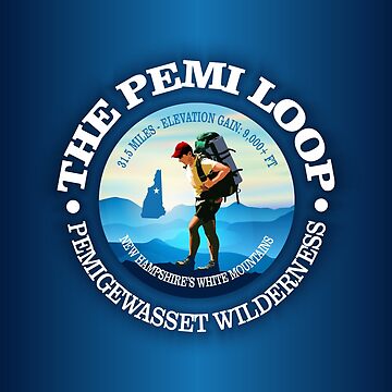 "The Pemi Loop (C)" Sticker for Sale by curranmorgan | Redbubble