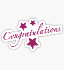 Congratulations: Stickers | Redbubble