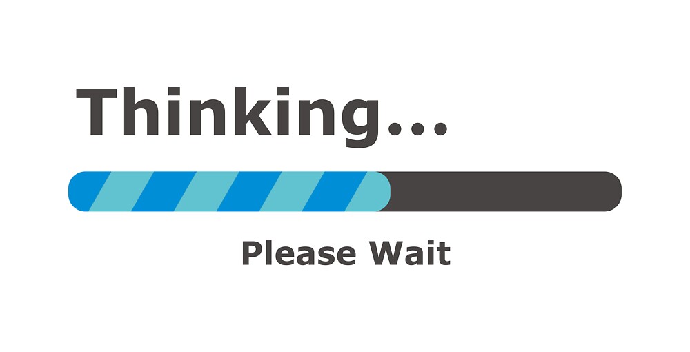 "Thinking Please Wait Bar" by Koniii | Redbubble