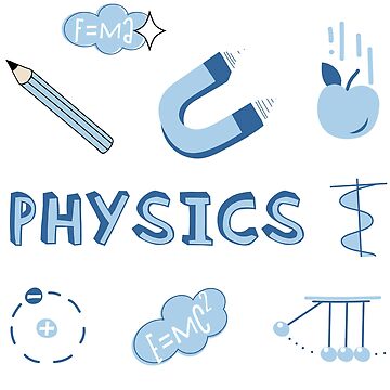 "Light Blue Physics Subject Pack" Sticker for Sale by The-Goods | Redbubble