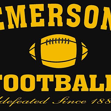 "EMERSON FOOTBALL undefeated college football" Essential T-Shirt for ...
