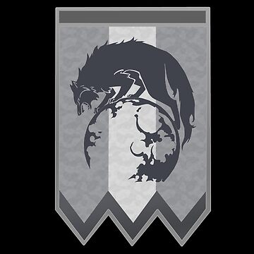 "Ashen Wolves Logo - Version 2" Sticker by AngeliaLucis | Redbubble