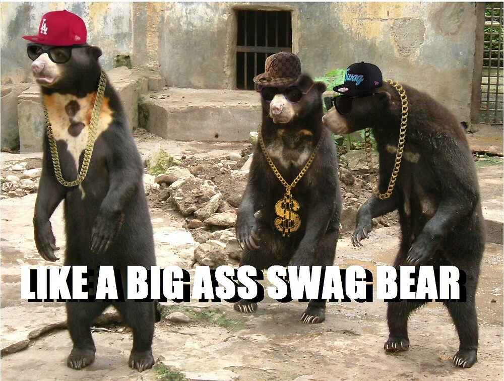 "SWAG BEAR" by BDERK | Redbubble