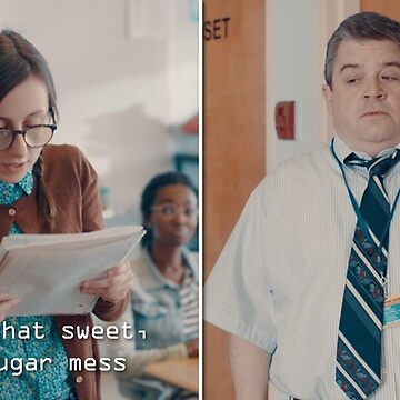 "A.P. Bio - Heather: Gimme that sweet, wet sugar mess" Sticker for Sale ...