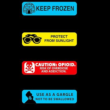 "Prescription warning labels (Multi pack #4)" Sticker for Sale by ...