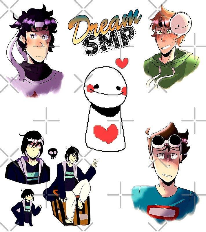 "Dream SMP Lovers , Dream Smp Cartoon" by MoSaid | Redbubble