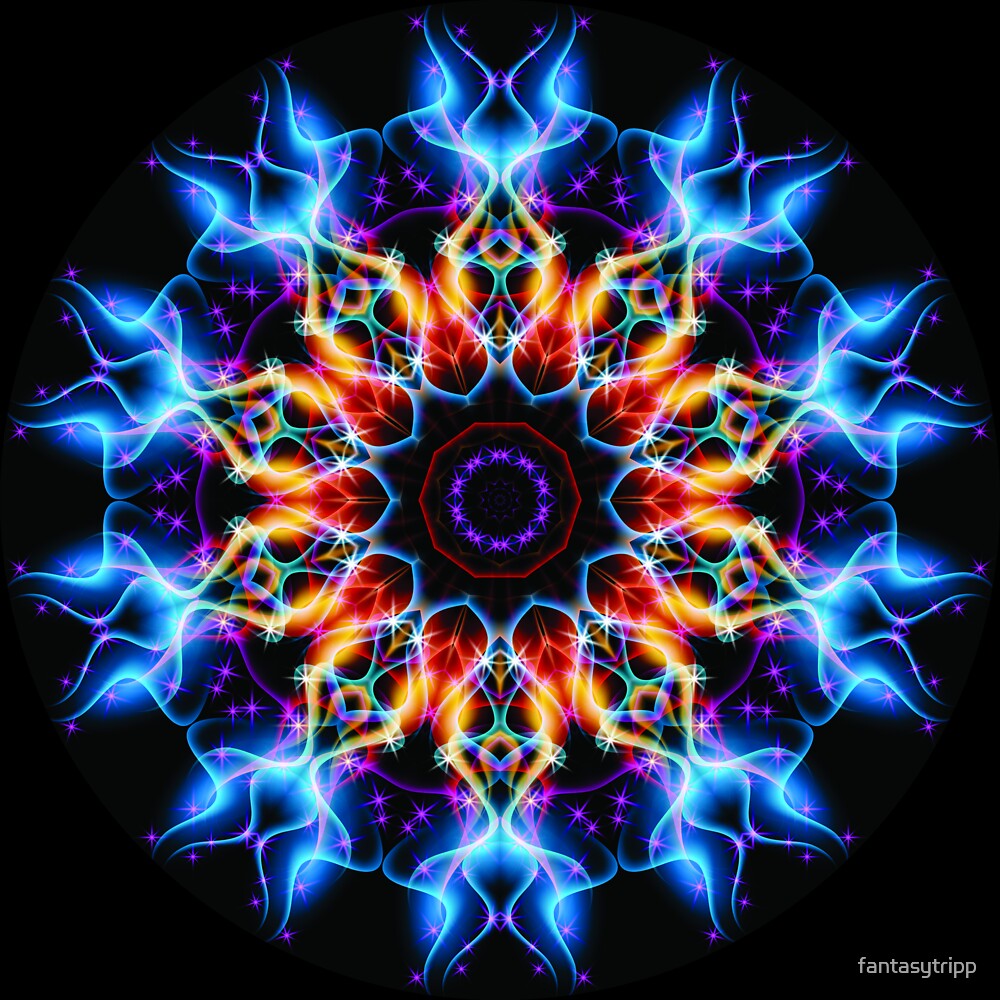 "Beautiful Lights Kaleidoscope 01" by fantasytripp | Redbubble