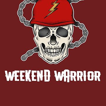 "Weekend Warrior Biker Design" Essential T-Shirt for Sale by Chadd73 ...
