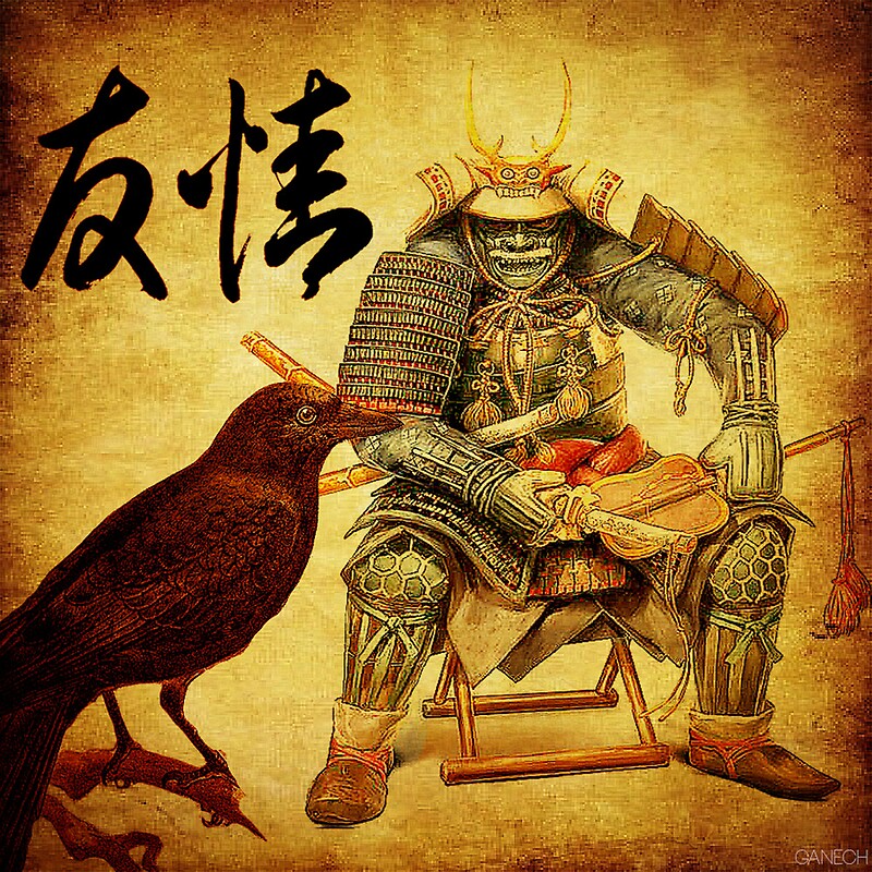 "The old samurai and his faithful friendly the crow" by ganechJoe ...