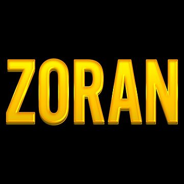 "Zoran Name" Sticker for Sale by desexperiencia | Redbubble