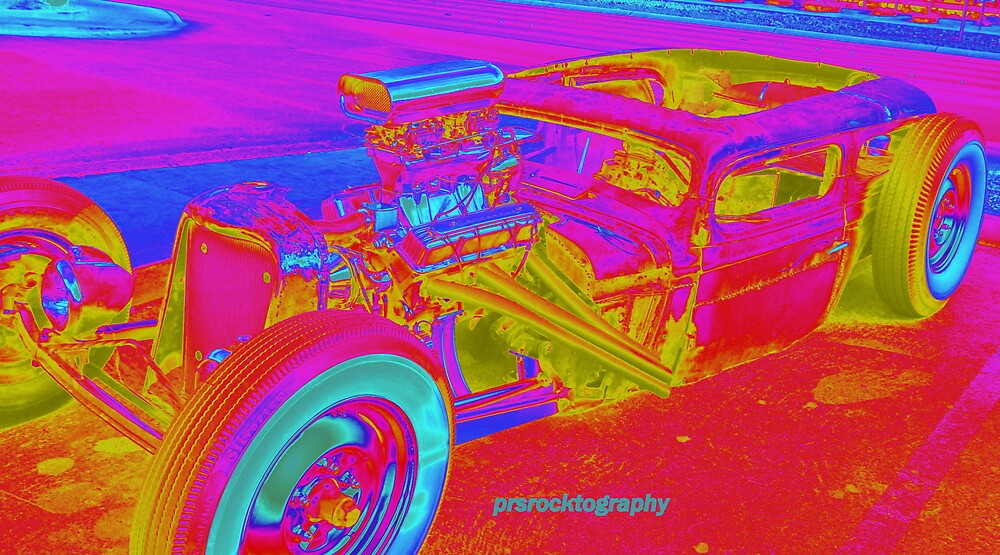 "hot rod with a trippy color scheme classic " by prsrocktography ...