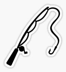 Fishing Rod Stickers | Redbubble