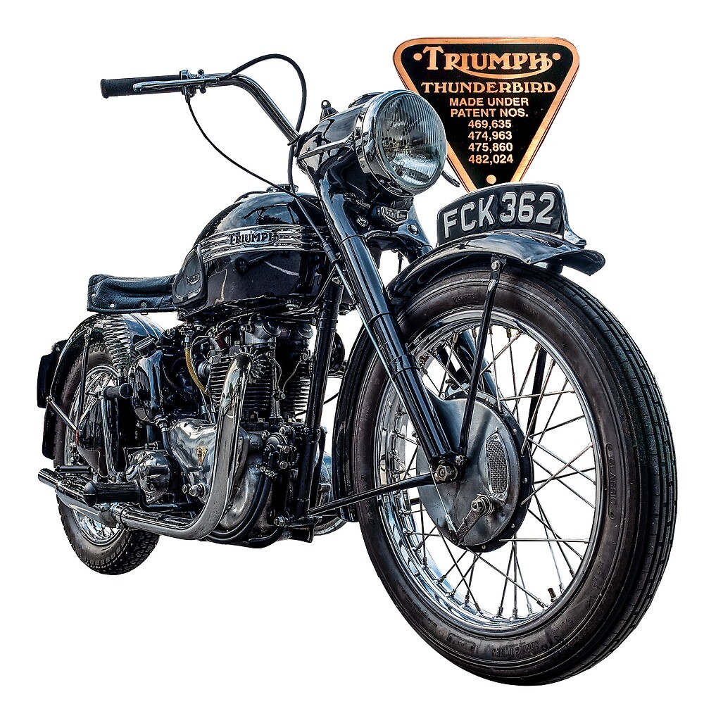 "1953 Triumph Thunderbird" by Nigel Lomas | Redbubble