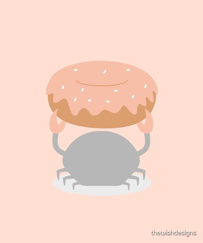 "The Holy Crab Donut" by thewishdesigns | Redbubble