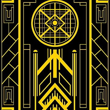 "Star Trek - Art Deco Enterprise" Metal Print for Sale by AFFPrints ...