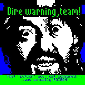"Dire Warning, Team! – Treguard (Knightmare/Ceefax)" Poster for Sale by ...