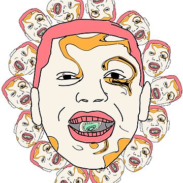 "multiface" Sticker by santiagoeric | Redbubble