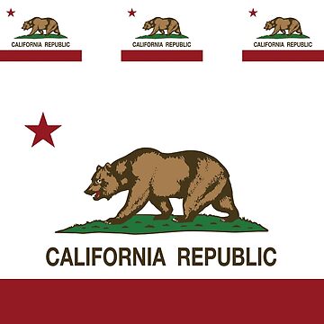 "California Republic Flag Sticker" Sticker for Sale by NorCal | Redbubble