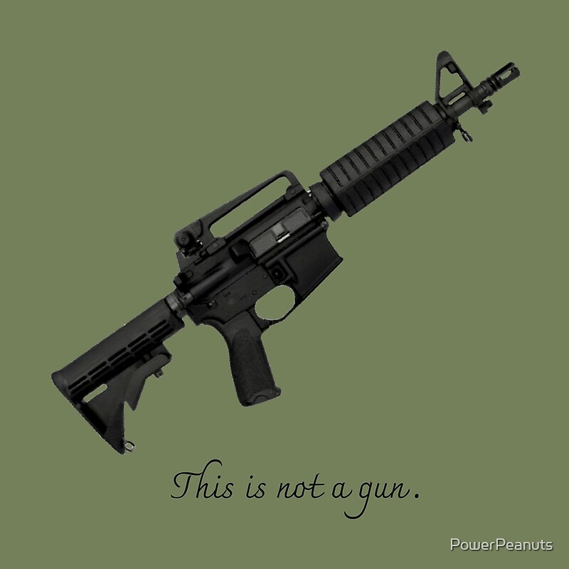 "This is Not a Gun | An Image of AR-15 Style Rifle without Trigger and ...
