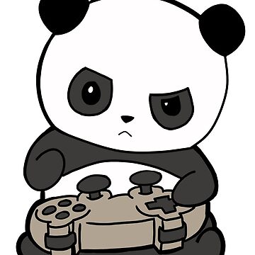 "Video Game Panda" Sticker for Sale by Kit-Kat-2020 | Redbubble