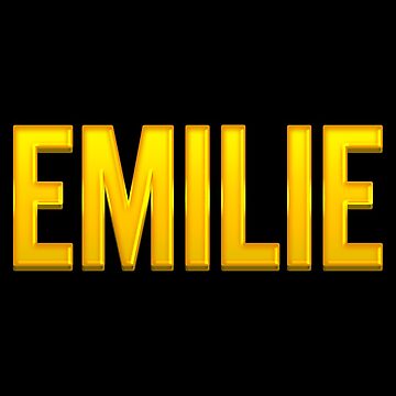 "Emilie Name" Sticker for Sale by desexperiencia | Redbubble