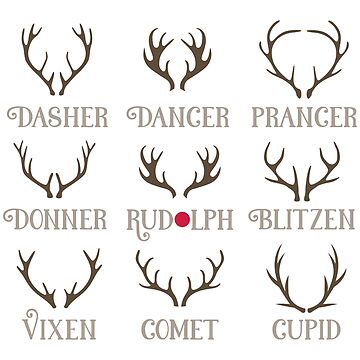 "Santas Reindeer Antlers" Art Board Print for Sale by CoolYule | Redbubble