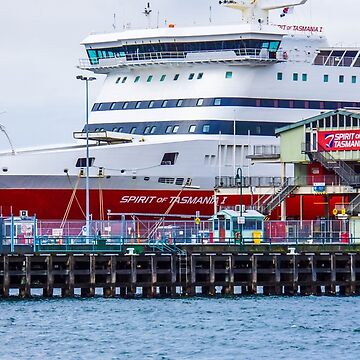 "The Spirit of Tasmania I Docked at South Melbourne, Victoria" Poster ...