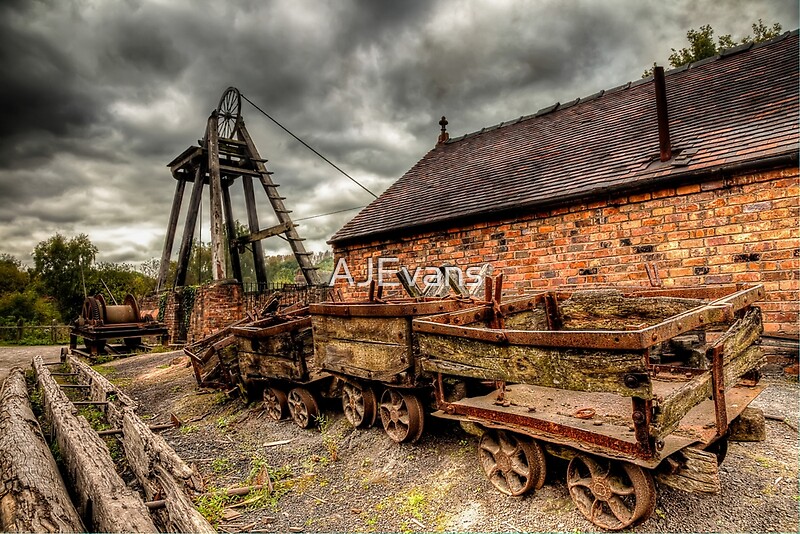 "Victorian Coal Mine England" by Adrian Evans | Redbubble