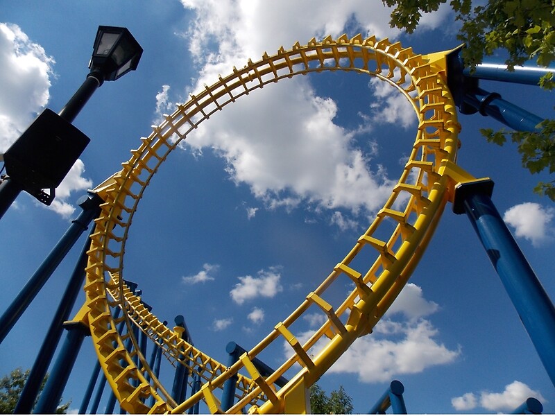"NightHawk at Carowinds Roller Coaster" by CoasterLife | Redbubble
