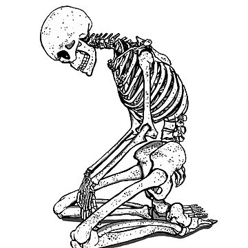 "Sad Skeleton" Art Board Print for Sale by DanceForGrandma | Redbubble