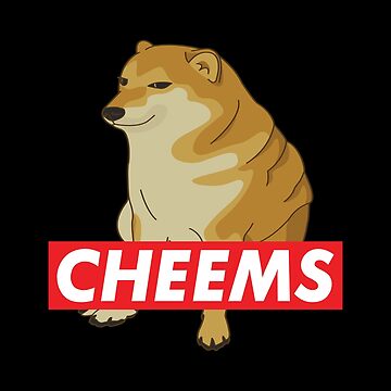 "Cheems RED Label " Sticker for Sale by Rzera- | Redbubble